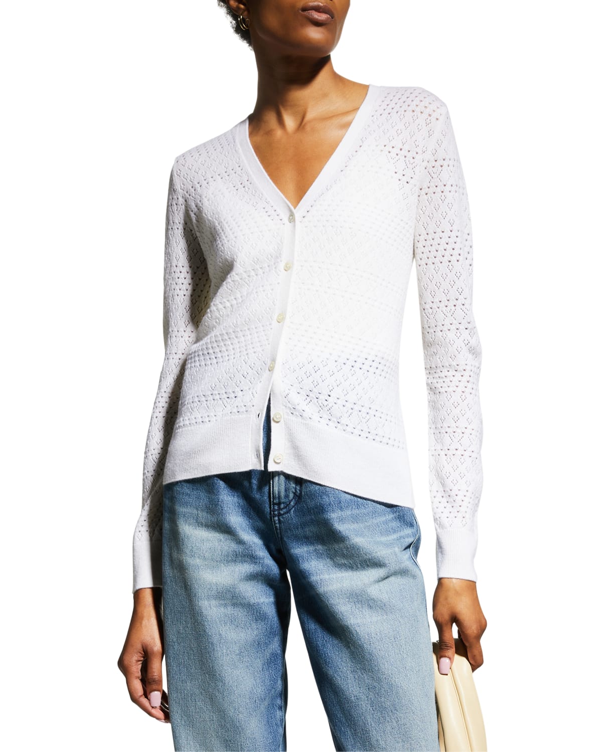 White Cashmere Sweater | Neiman Marcus