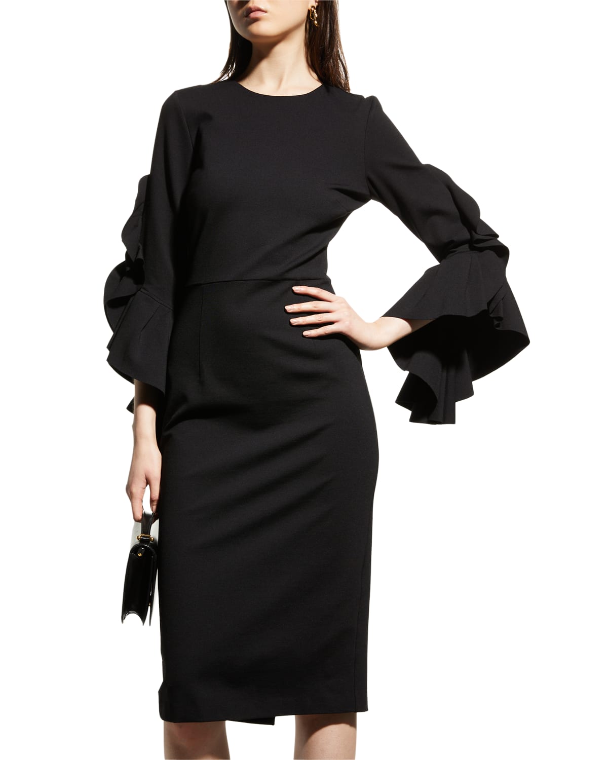 Jewel Neckline Dress | Neiman Marcus