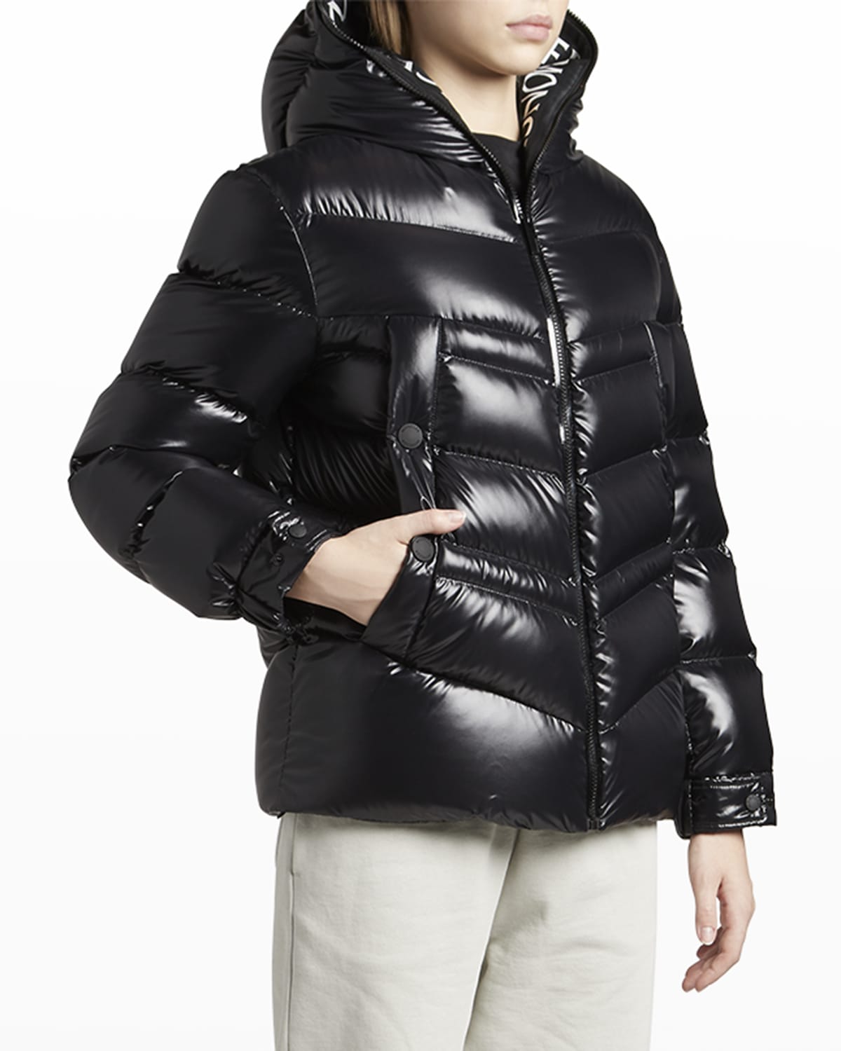 Moncler Nylon Puffer Jacket | Neiman Marcus
