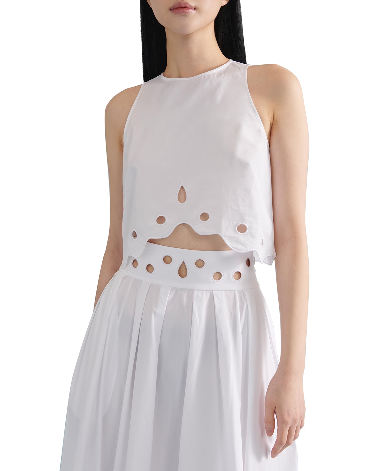 Womens Eyelet Top | Neiman Marcus
