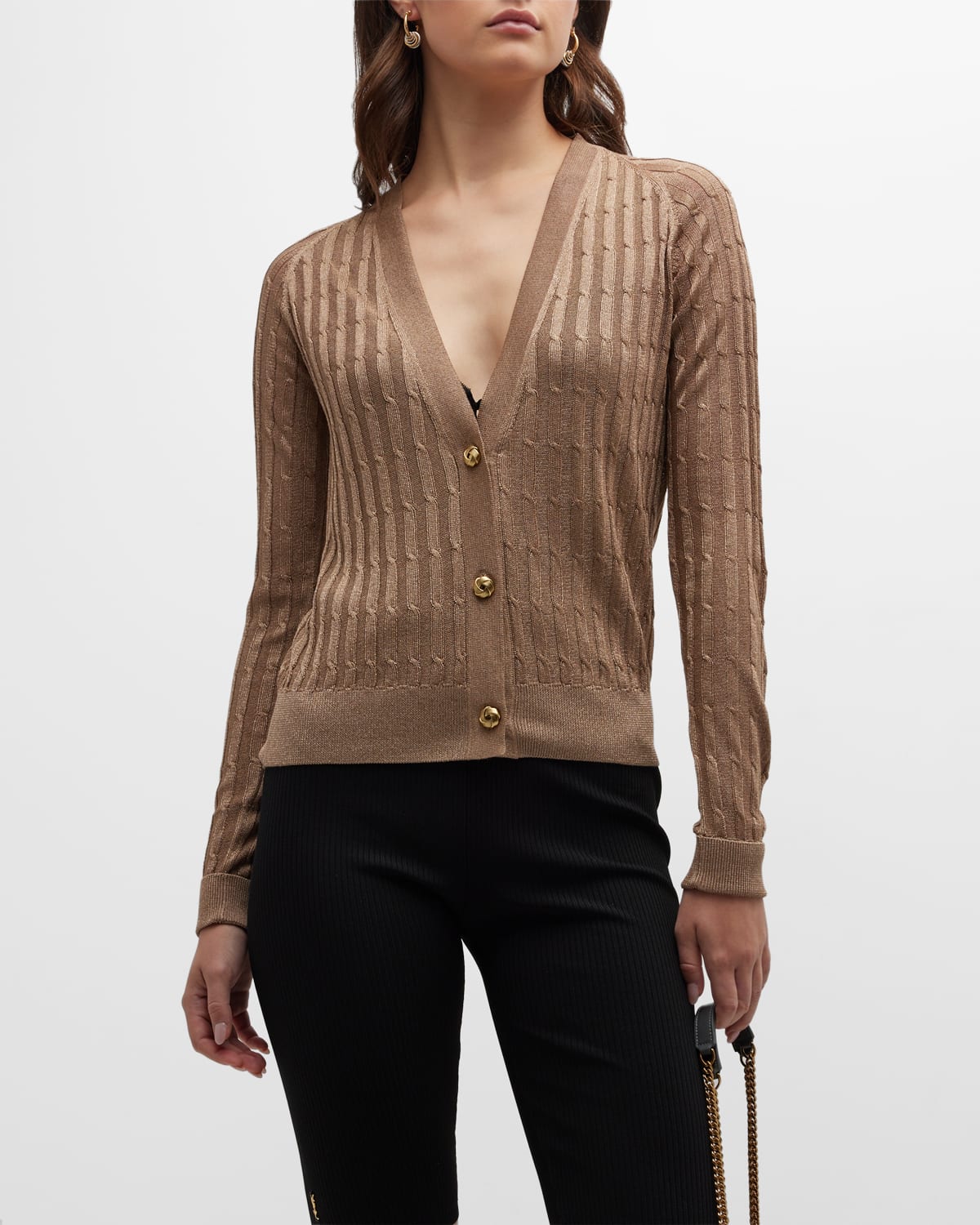 Metallic Knit Sweater | Neiman Marcus