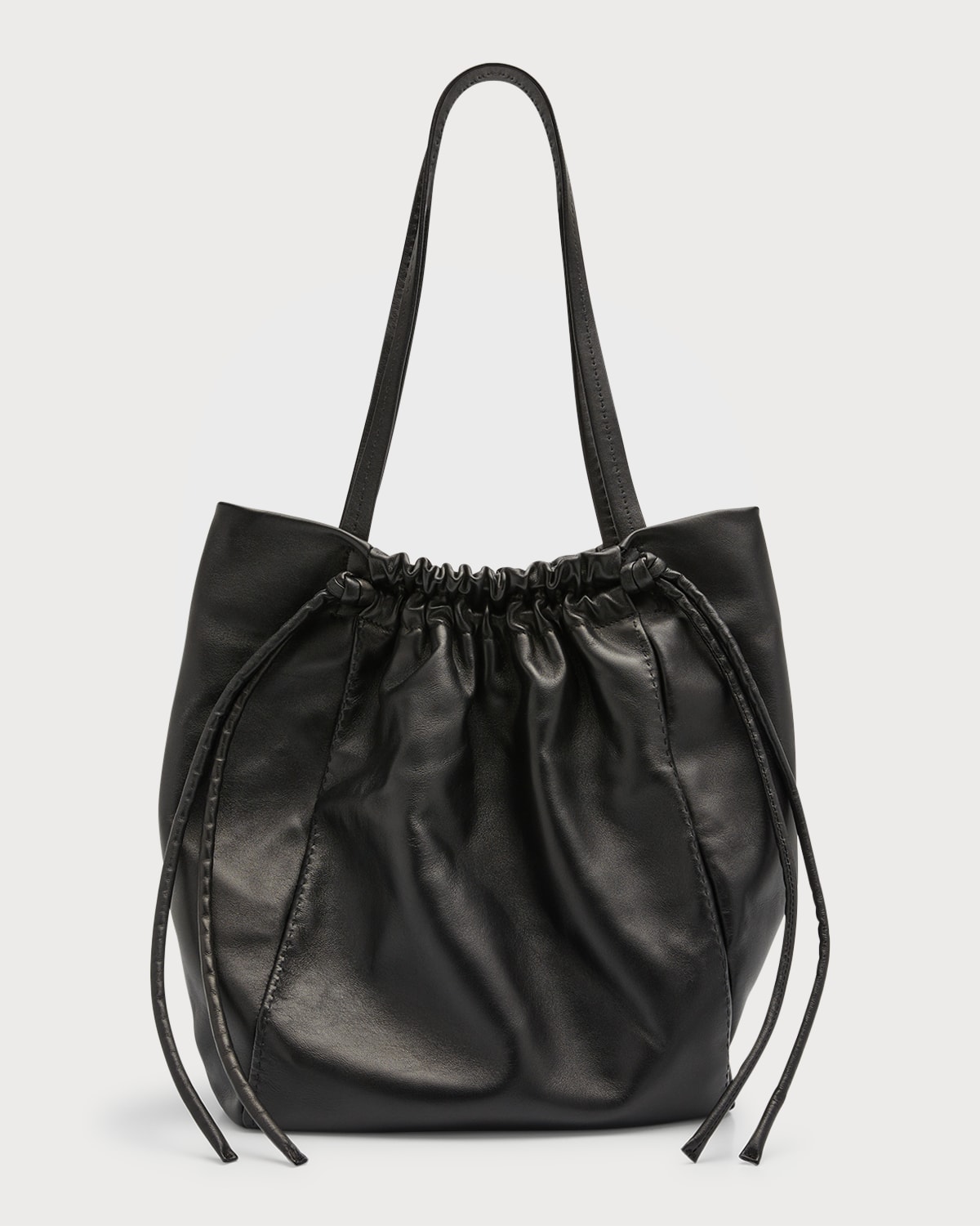 Leather Drawstring Bag | Neiman Marcus