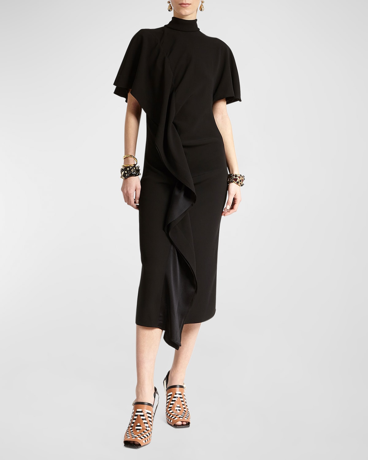 Cascade Ruffles Dress | Neiman Marcus