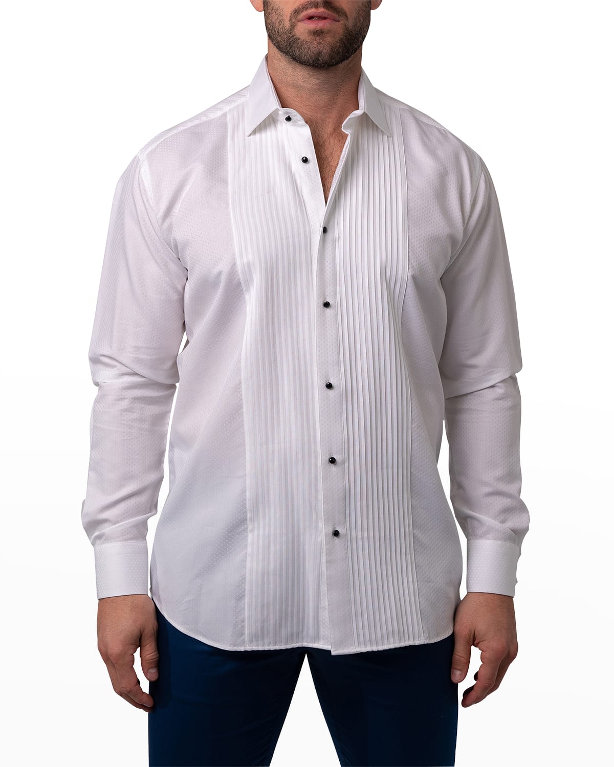 Contrast Collar Shirt | Neiman Marcus