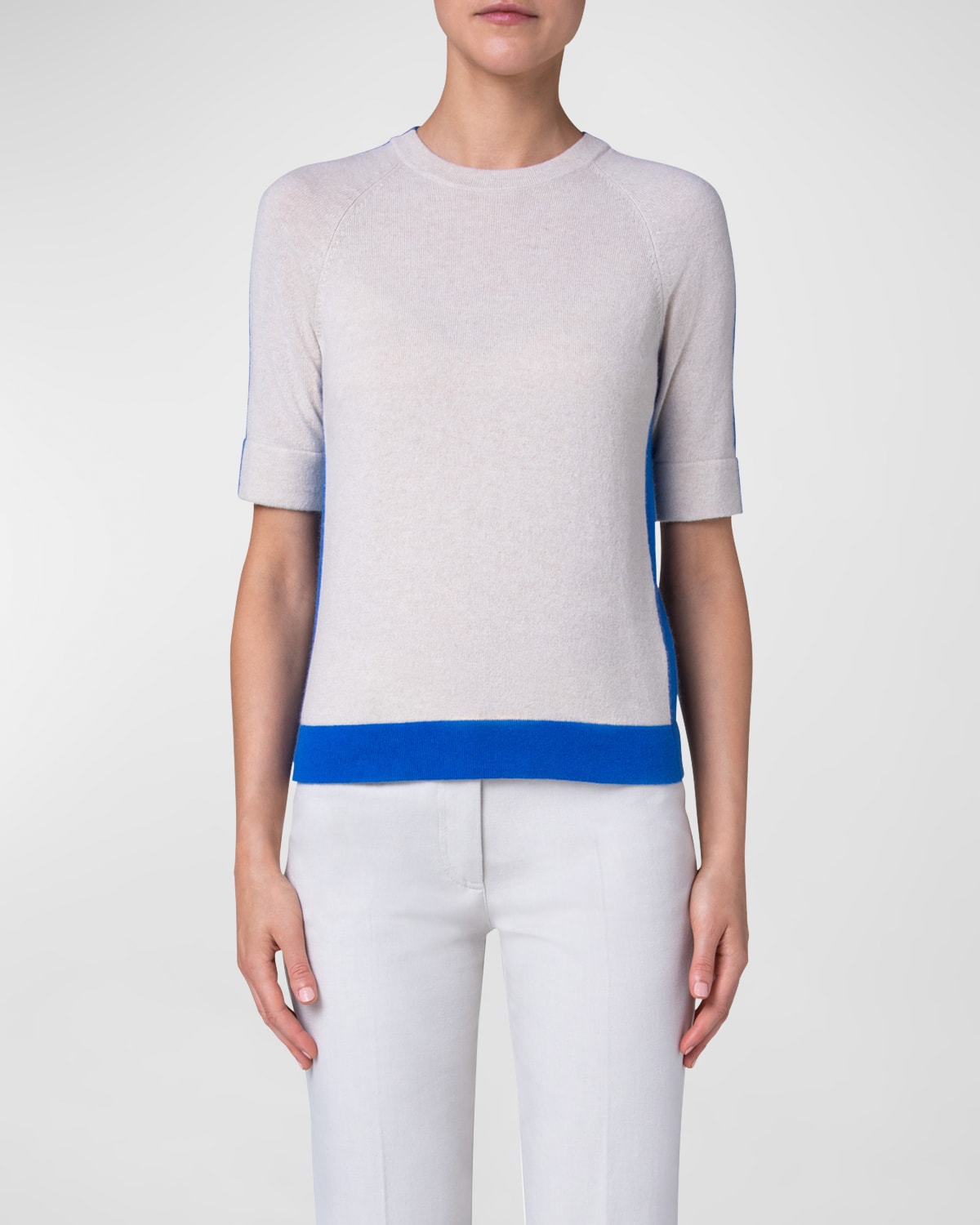 Blue Cashmere Sweater | Neiman Marcus