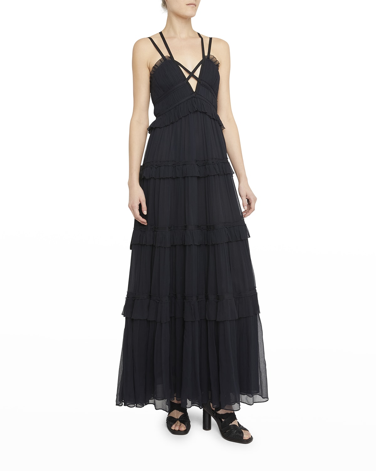 Silk Chiffon Gown | Neiman Marcus