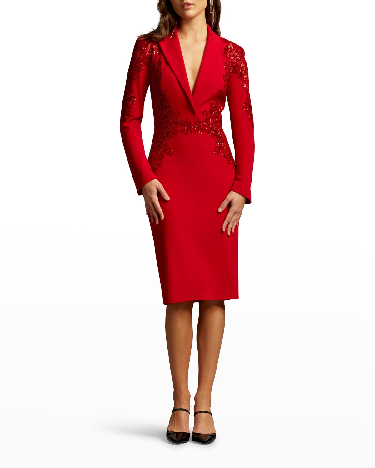 Long Sleeve Sheath Dress | Neiman Marcus