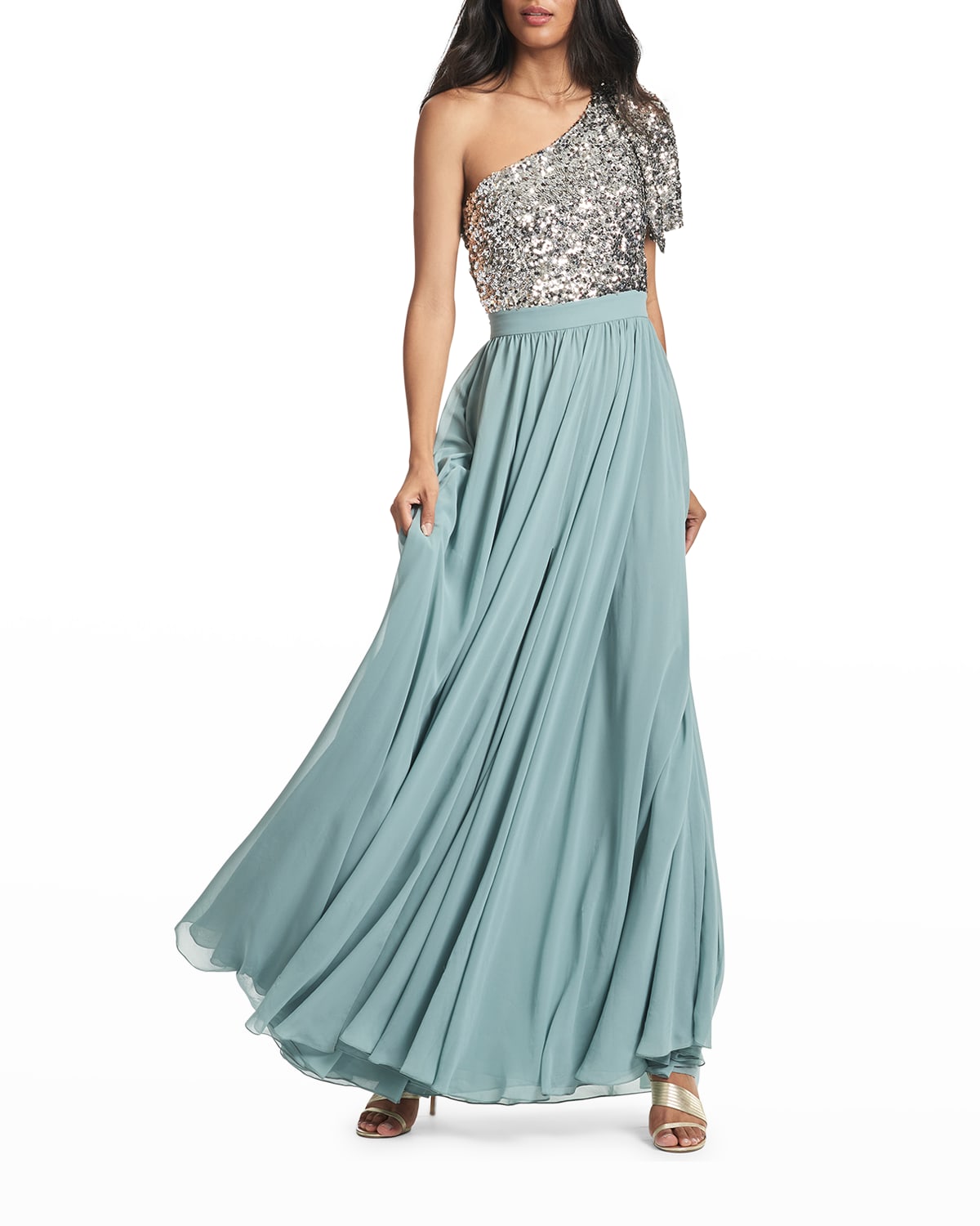 One Shoulder Gown | Neiman Marcus