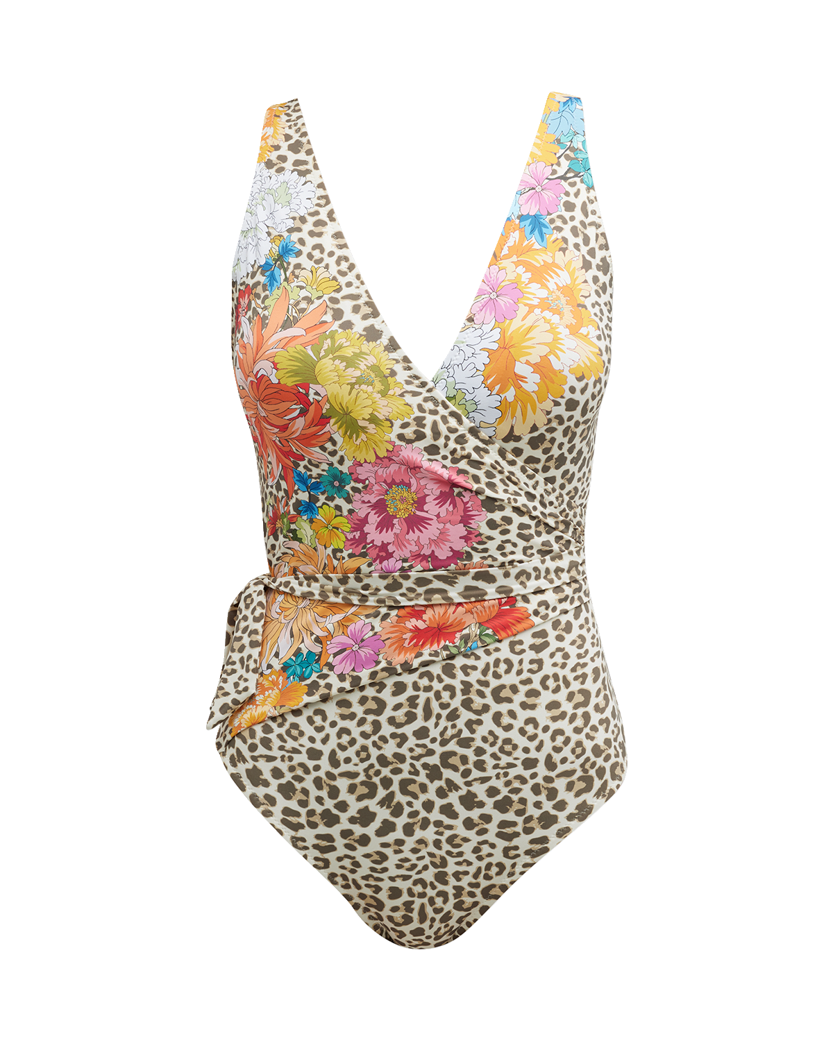 Johnny Was Plus Size Cross-Back One-Piece Swimsuit | Neiman Marcus