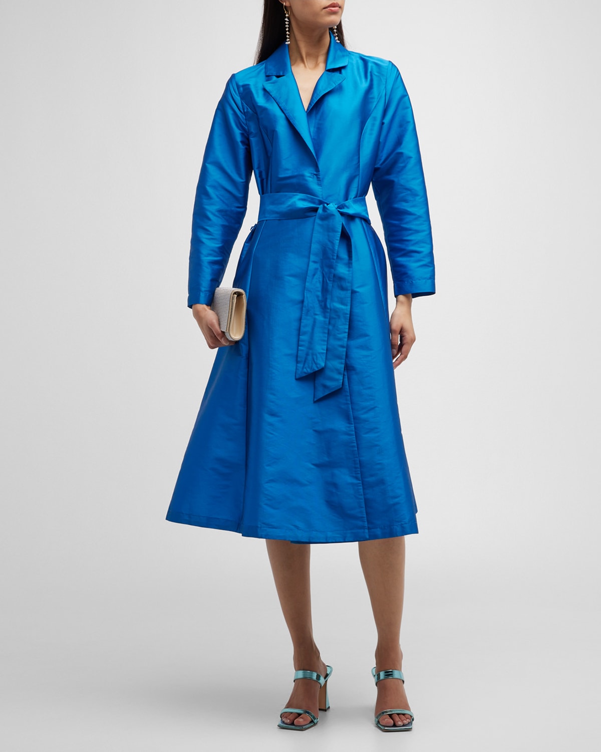 Notched Collar Dress | Neiman Marcus