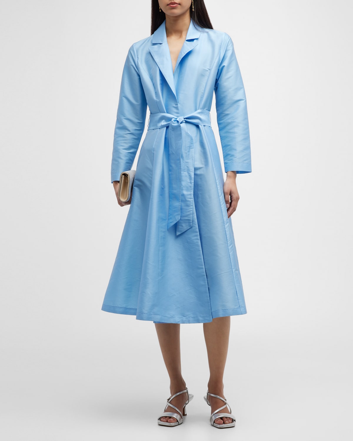 Notched Collar Dress | Neiman Marcus