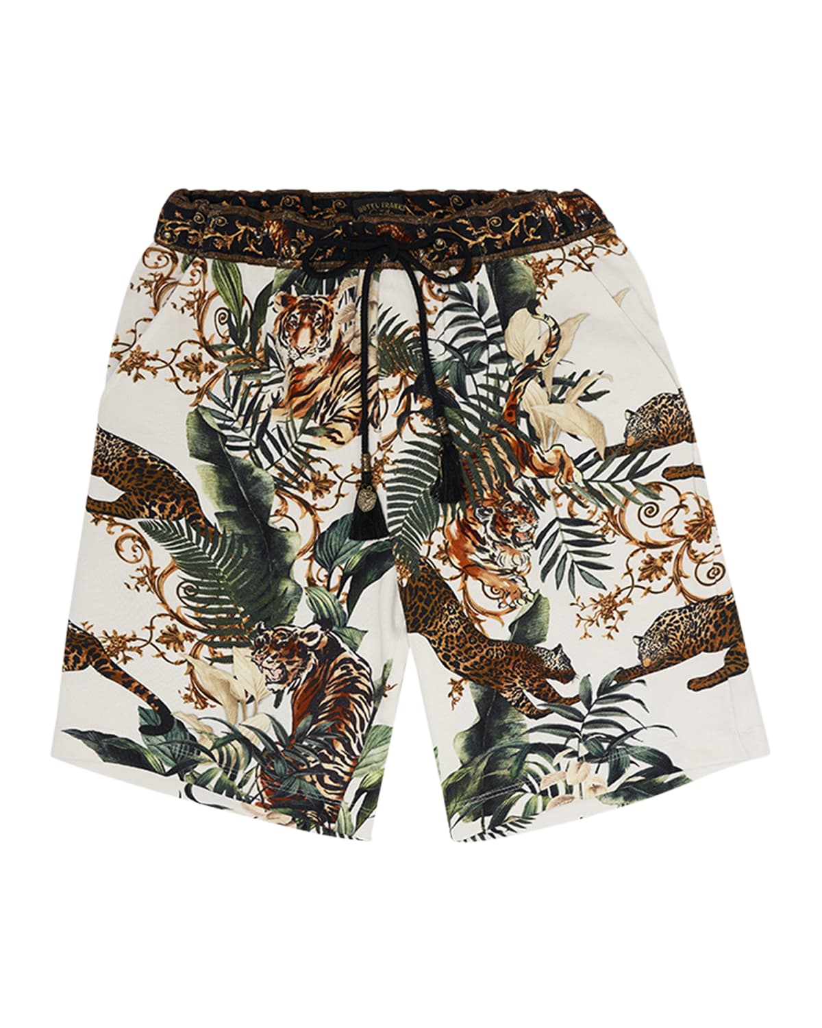 PRPS Men's Leopard-Print Sweat Shorts | Neiman Marcus