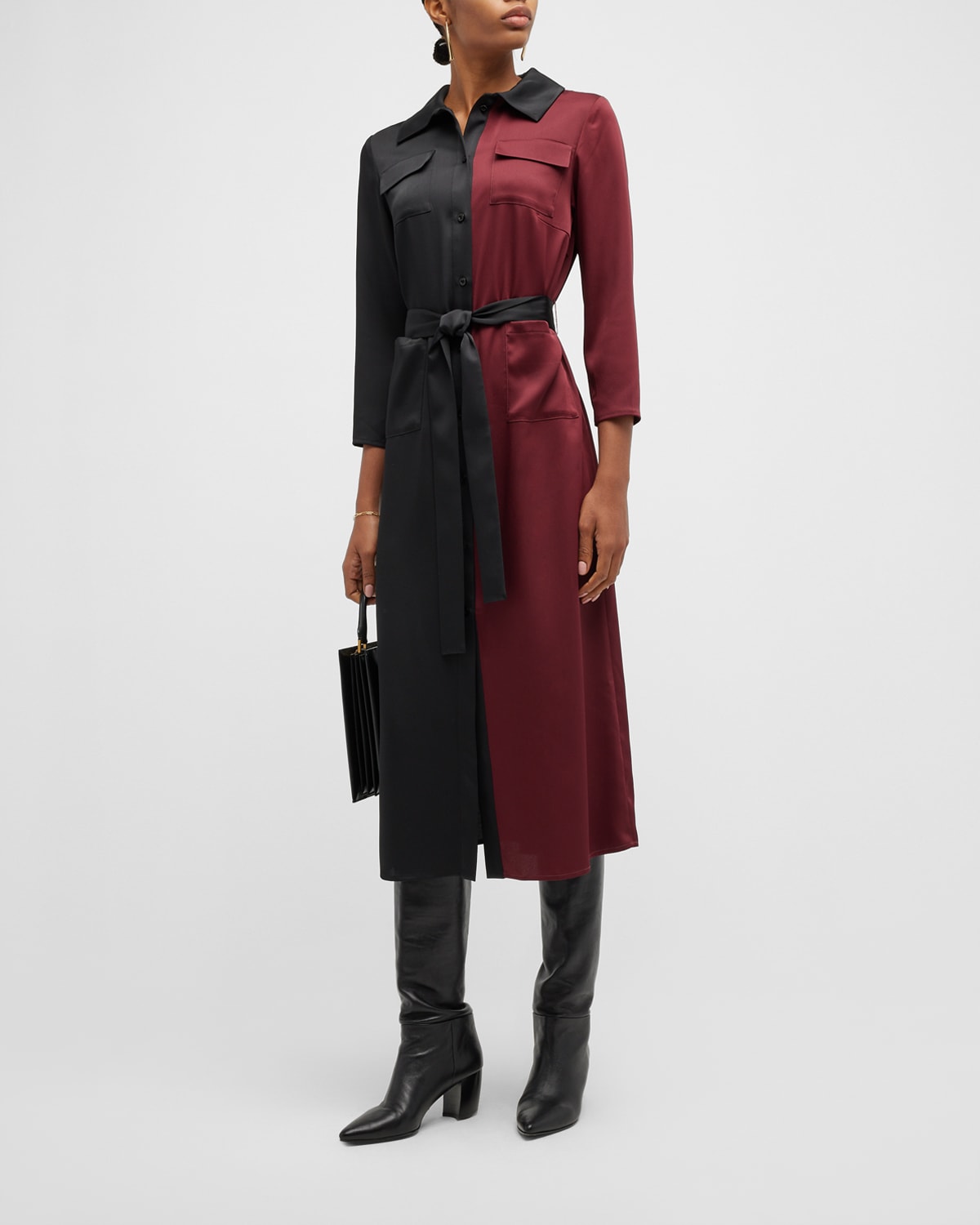 Black Belted Dress | Neiman Marcus