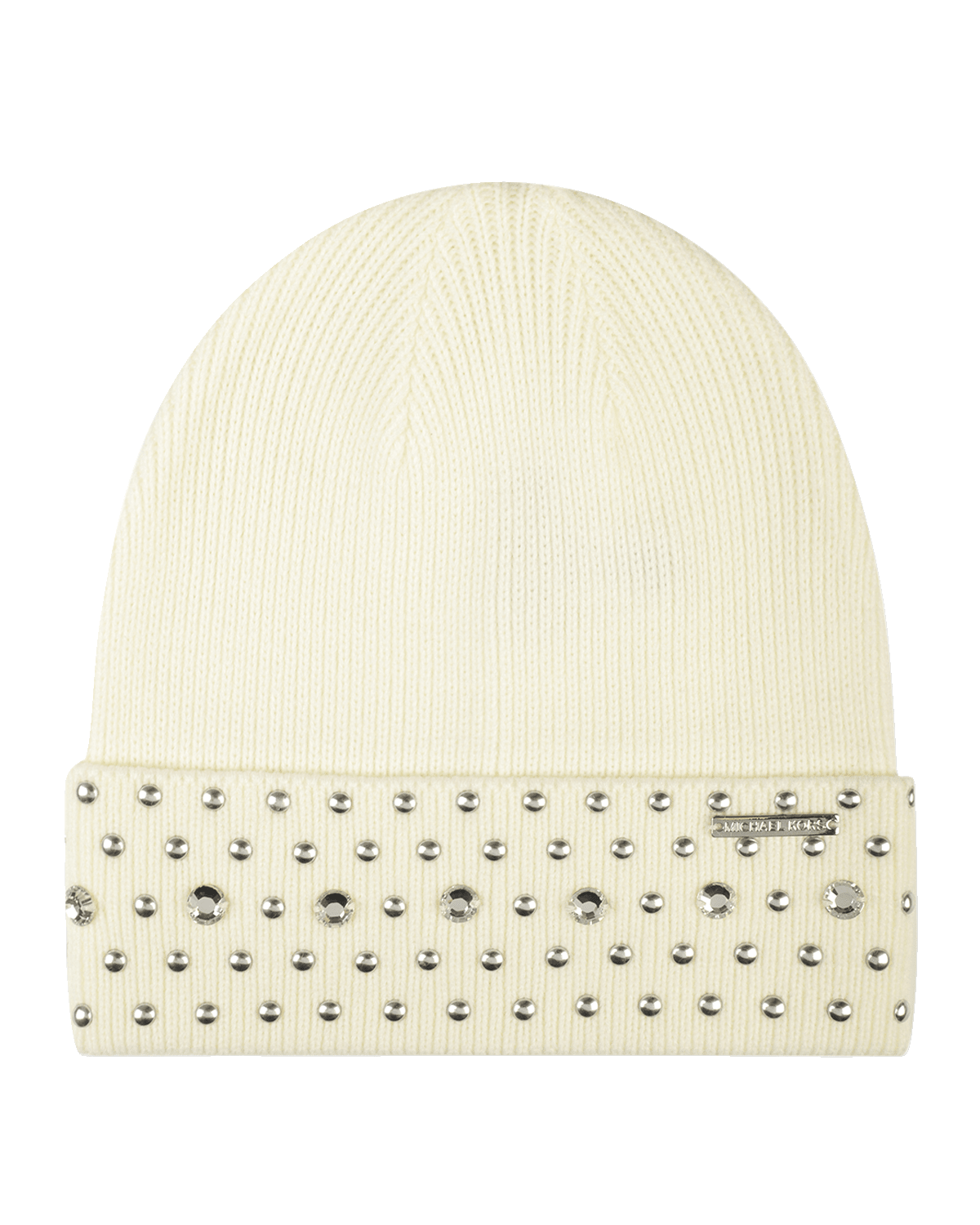 Adrienne Landau Metallic Beanie W/ Faux Fur Pom | Neiman Marcus
