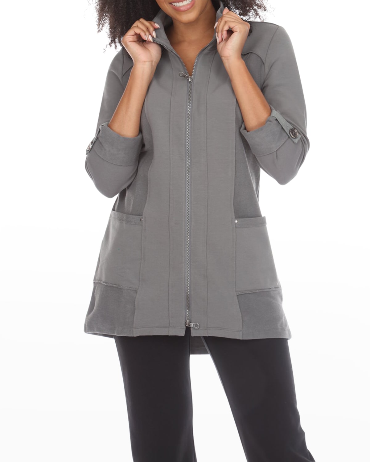 Womens Front Zip Jacket | Neiman Marcus
