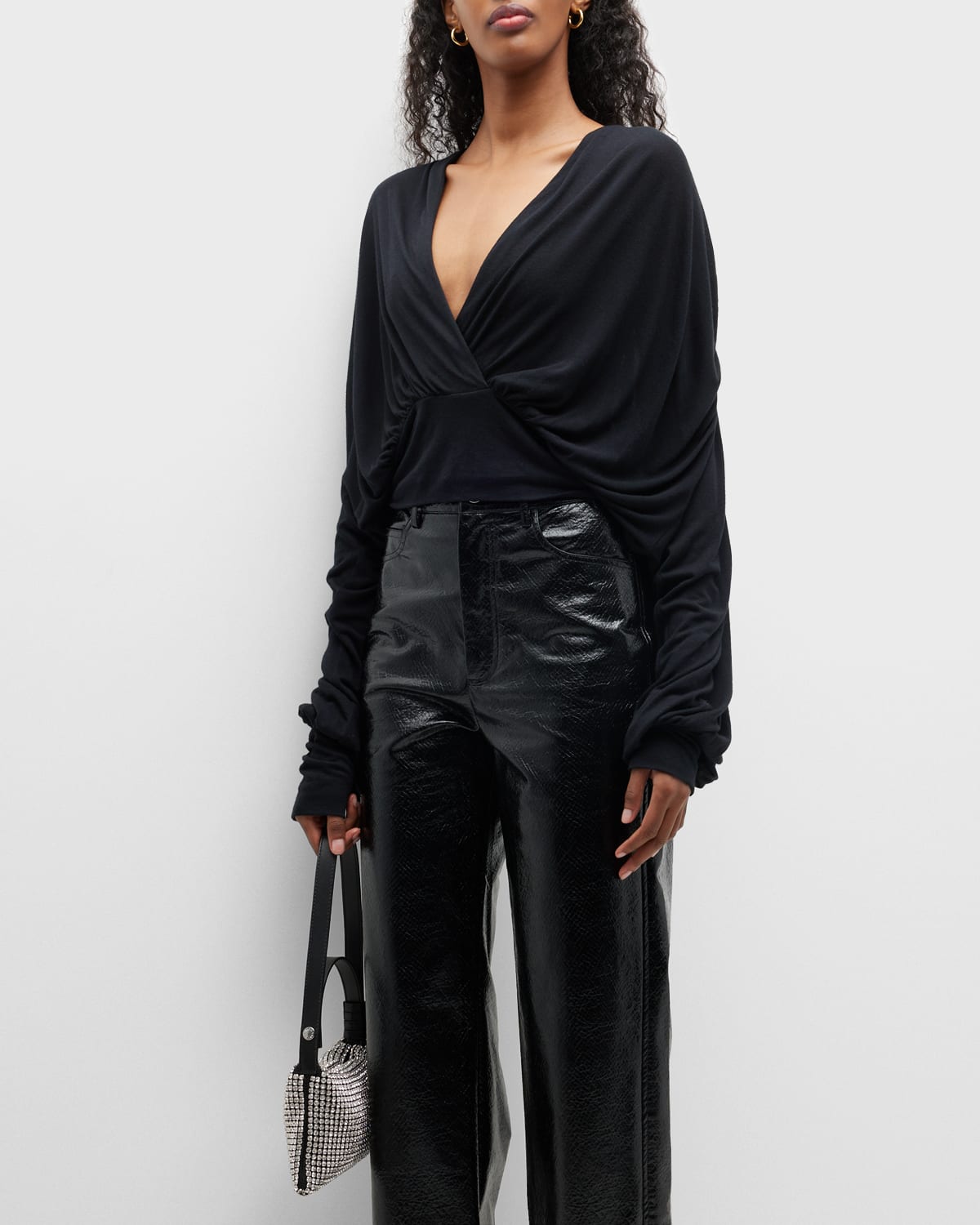 Surplice Neckline Top | Neiman Marcus