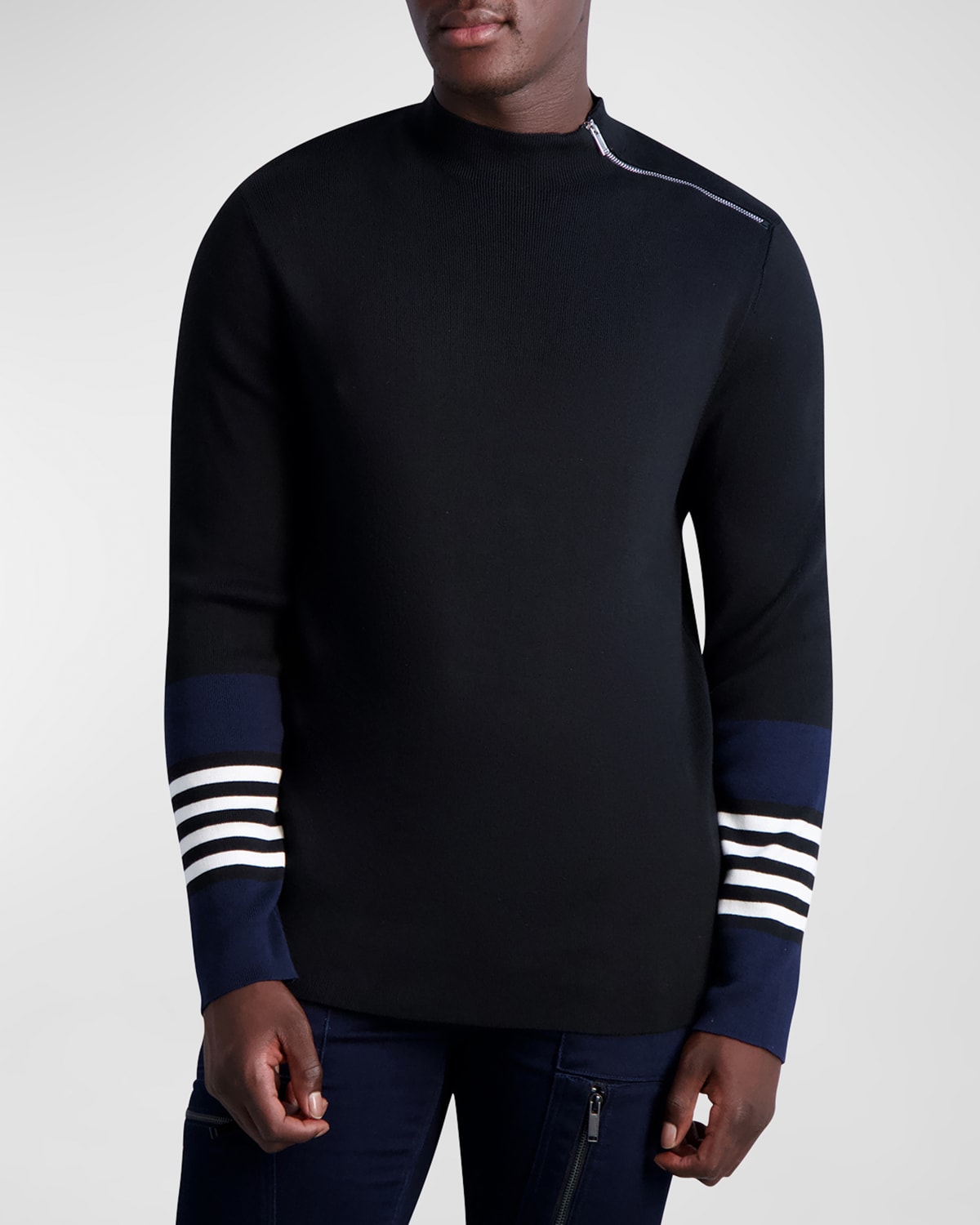 Long Colorblock Sweater | Neiman Marcus