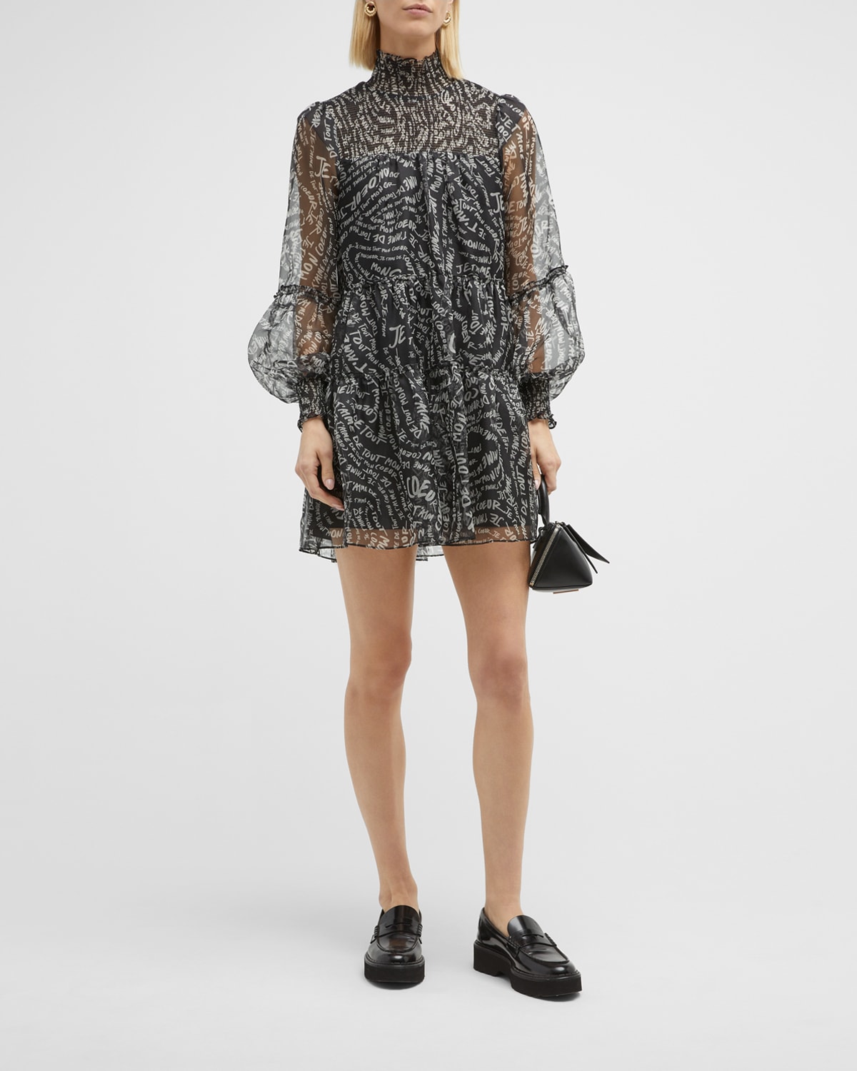 Sheer Cocktail Dress | Neiman Marcus