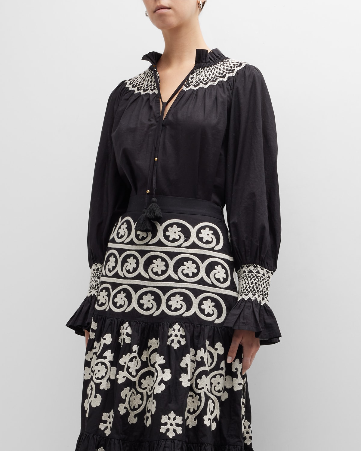 Womens Embroidered Top | Neiman Marcus