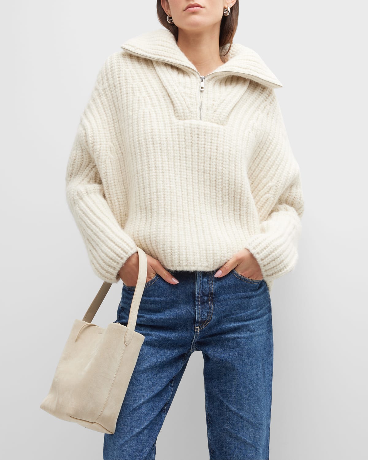 Ribbed Hem Sweater | Neiman Marcus