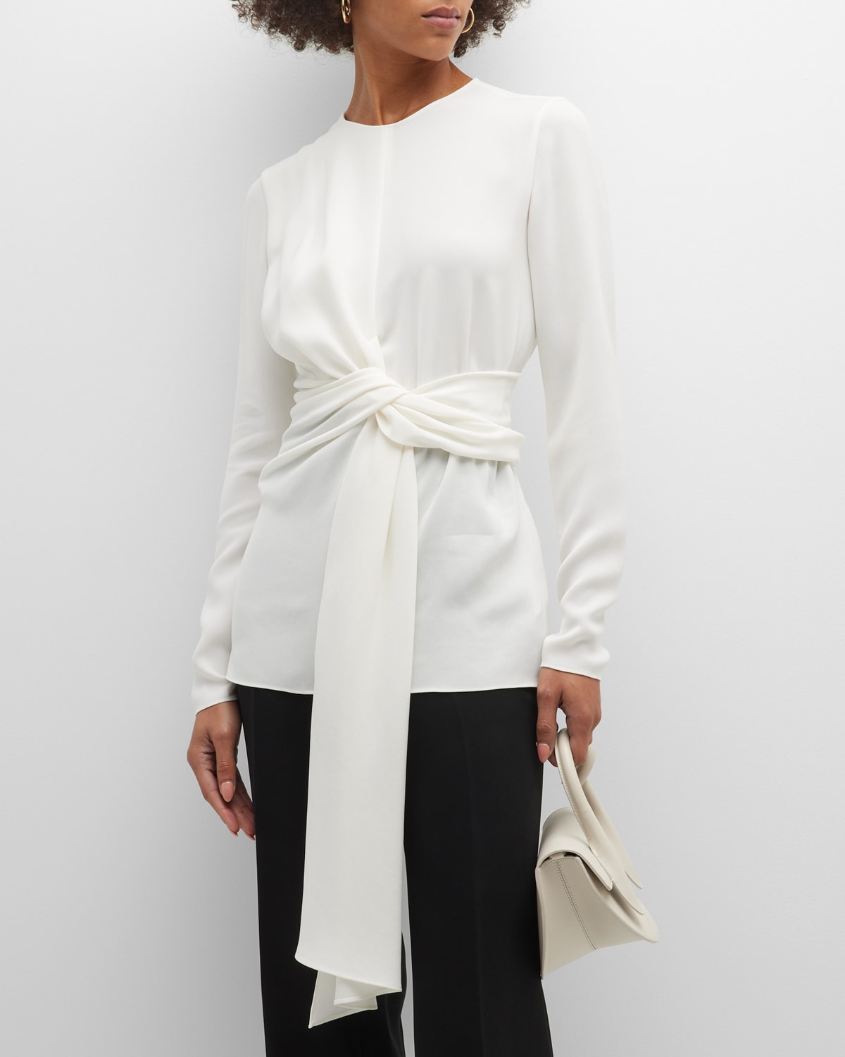 Back Zip Blouse | Neiman Marcus