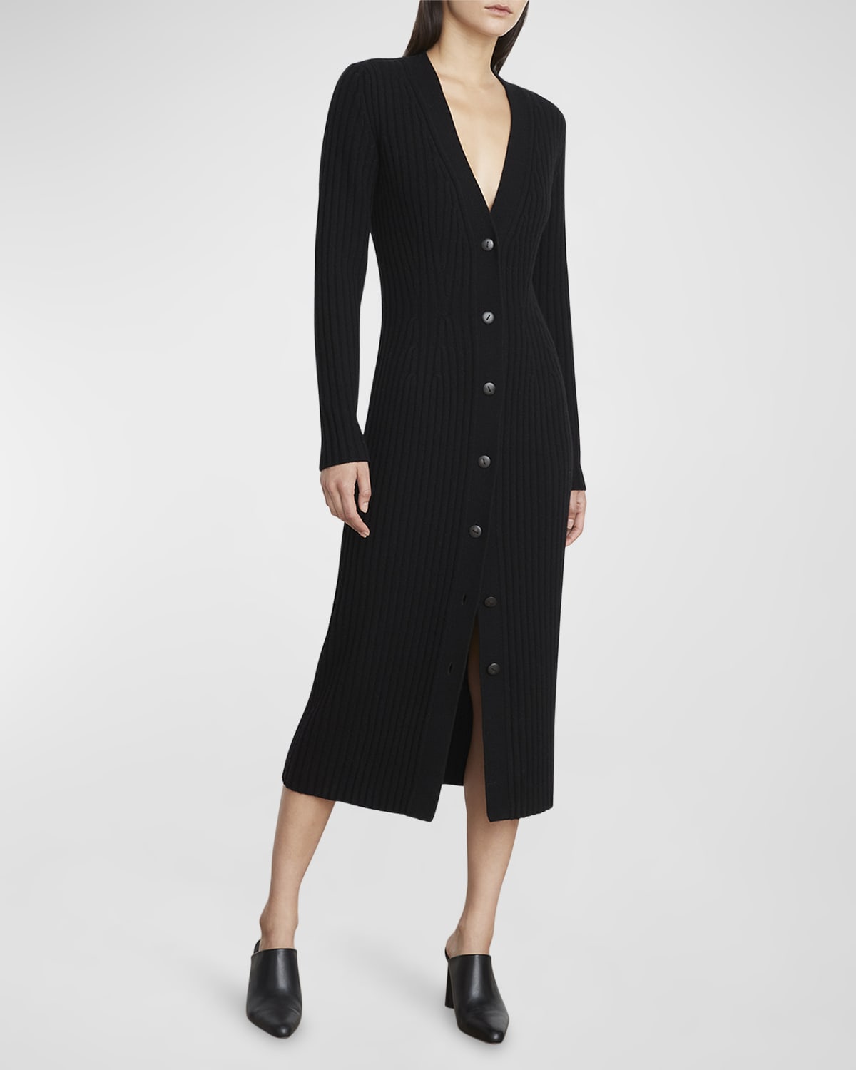 Long Sleeve Wool Dress Neiman Marcus