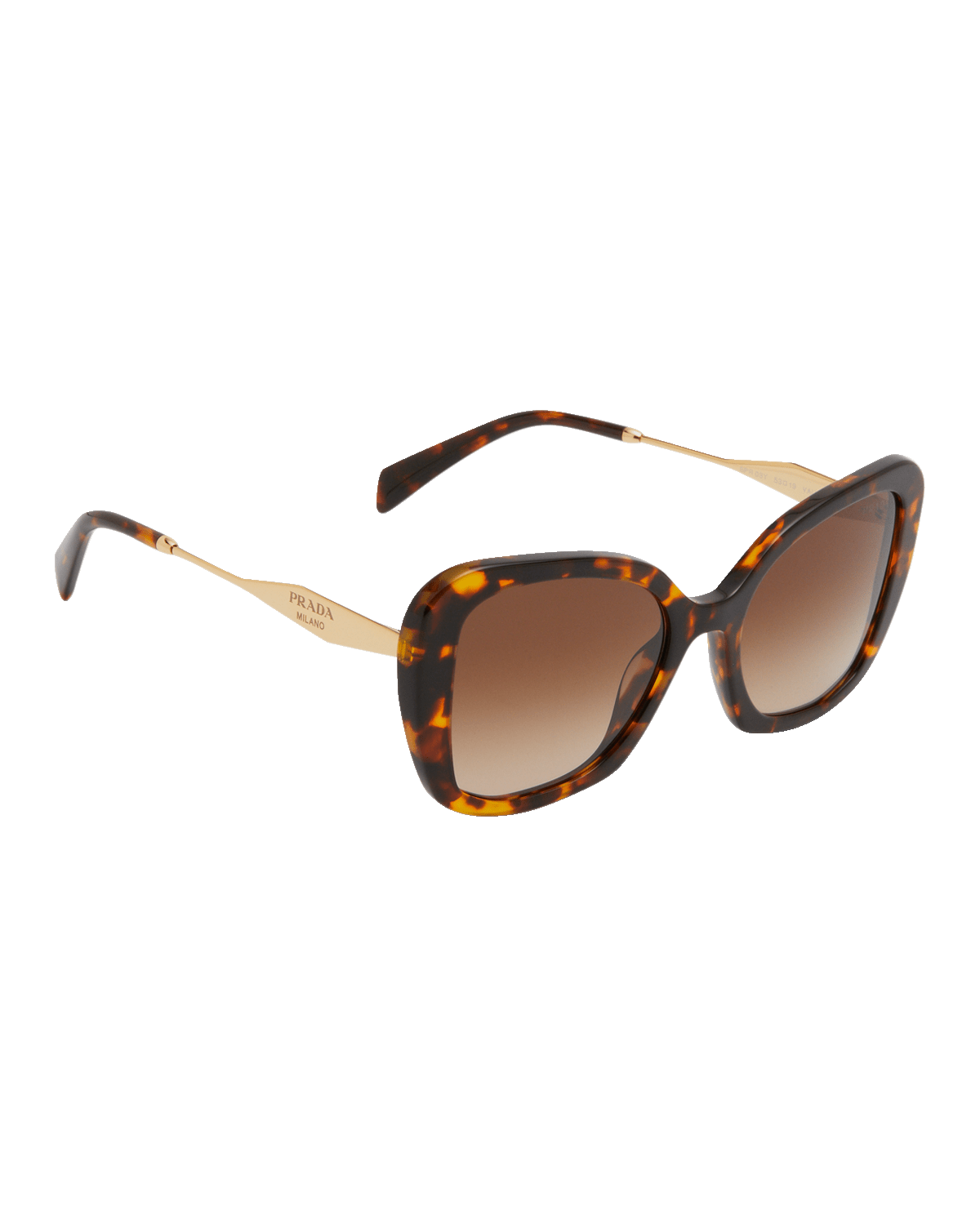 Prada Geometric Rectangle Acetate Sunglasses | Neiman Marcus