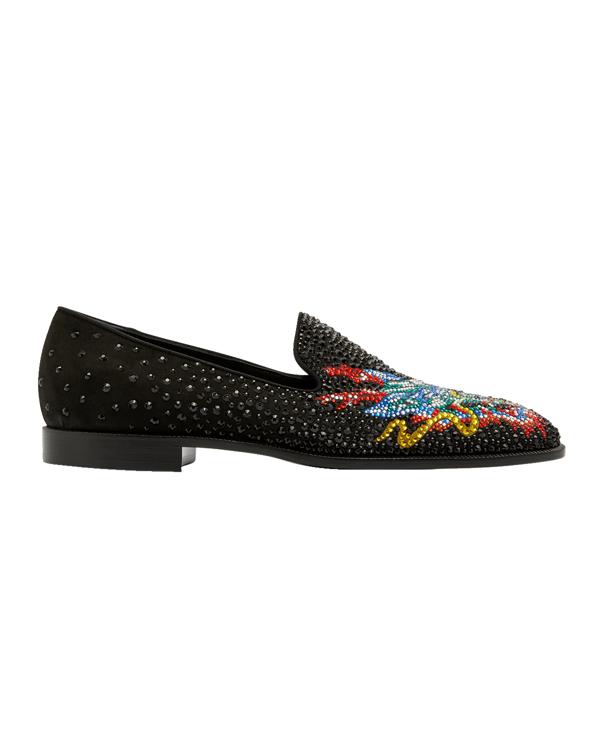 Versace Men's Medusa-Print Silk Slippers | Neiman Marcus