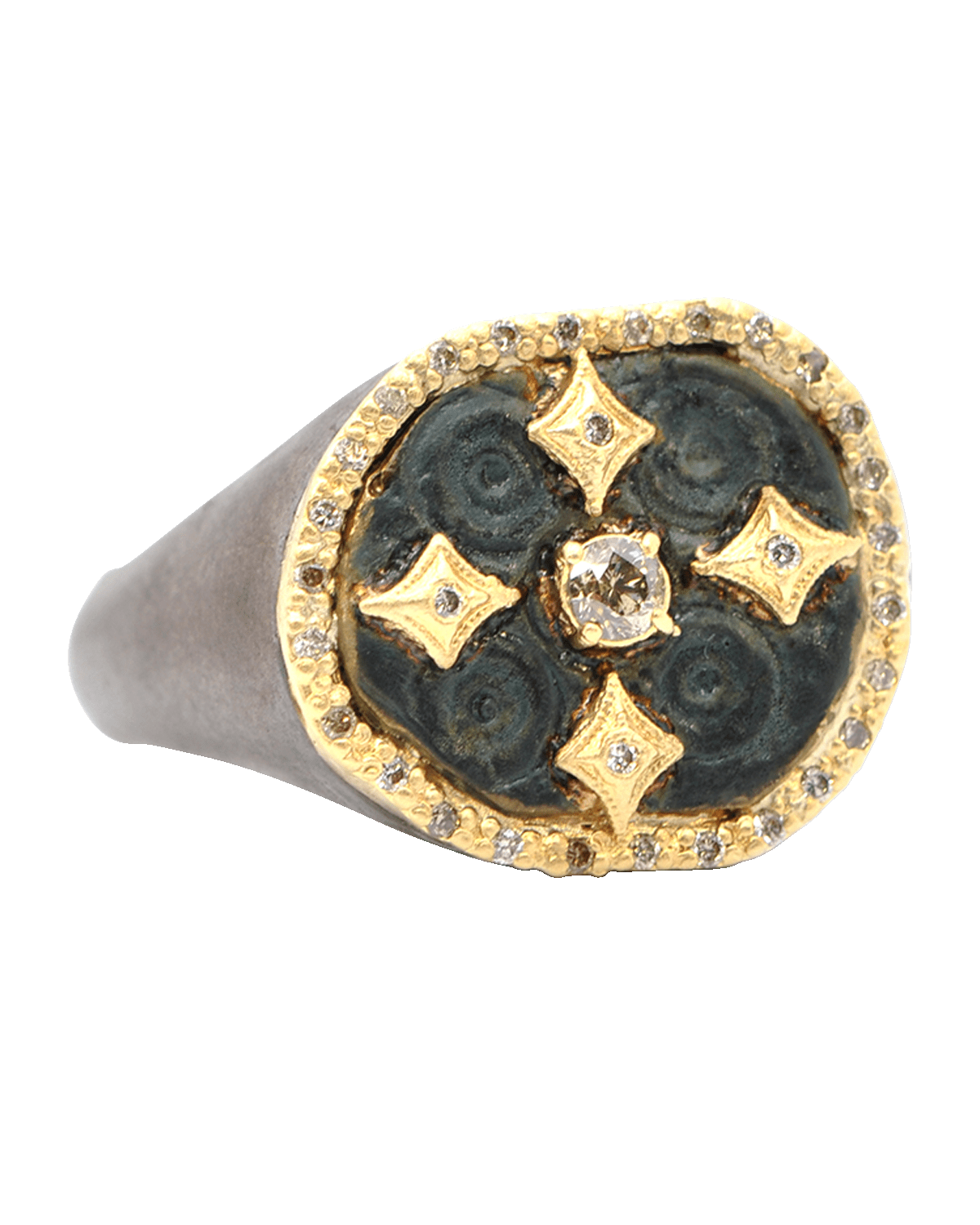Jorge Adeler Men's 18K Yellow Gold Sikhote-Alin Ring | Neiman Marcus