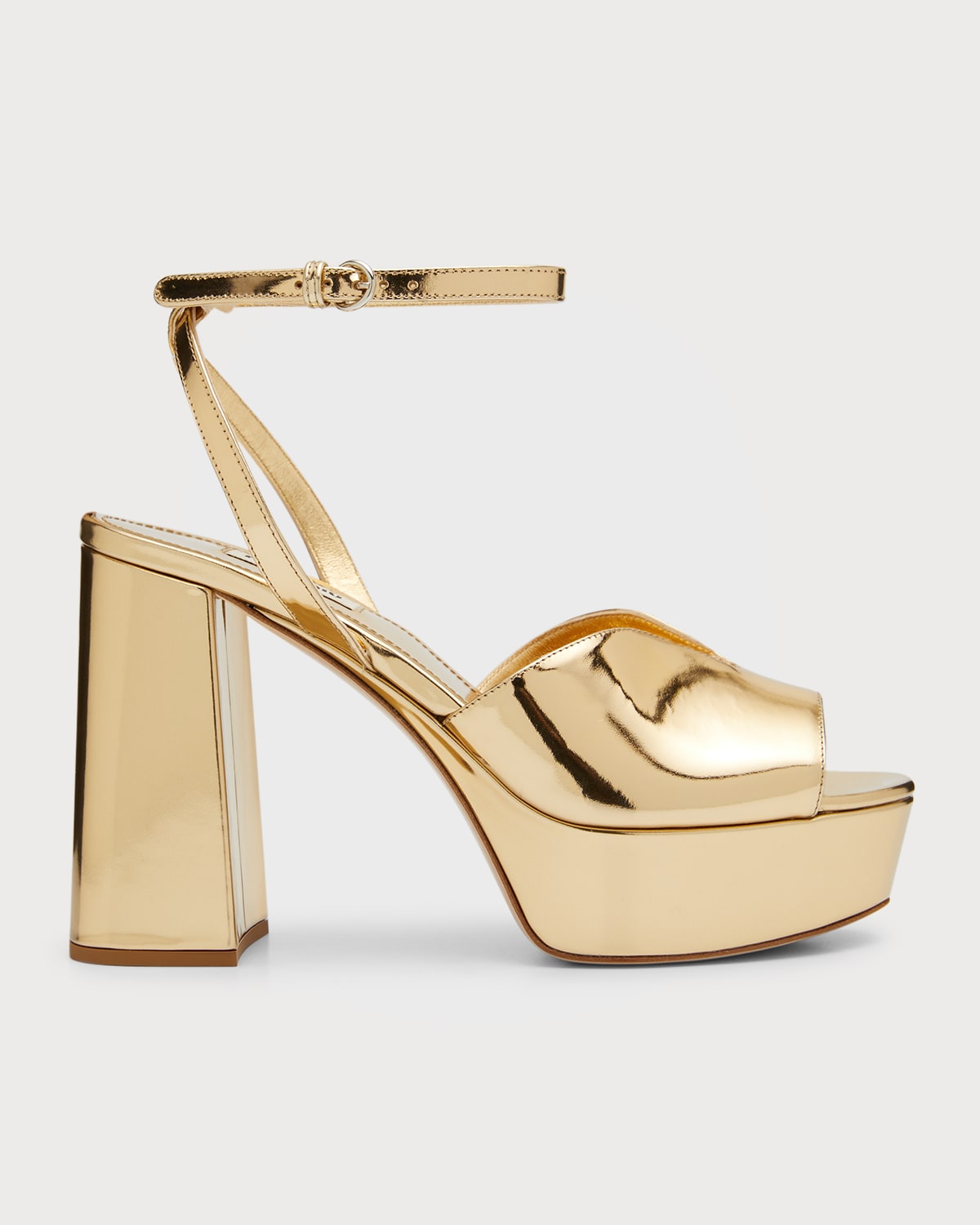 Gold Platform Sandal | Neiman Marcus