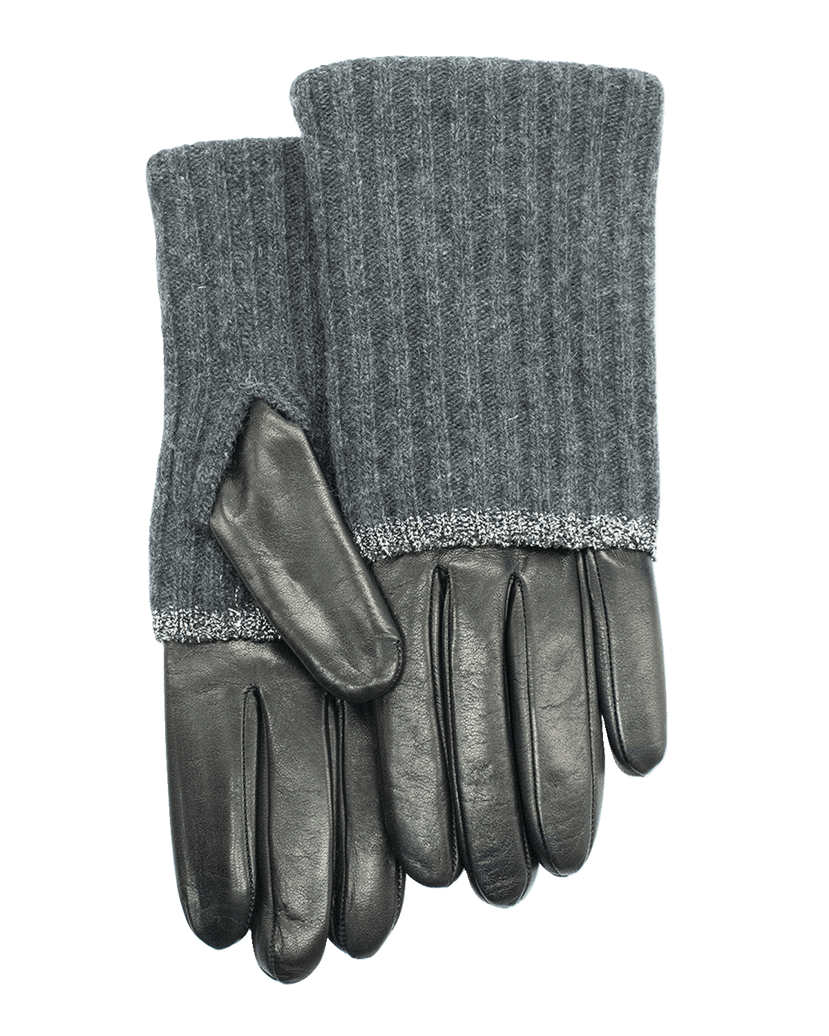 Agnelle Leather Gloves Shearling Cuff | Neiman Marcus