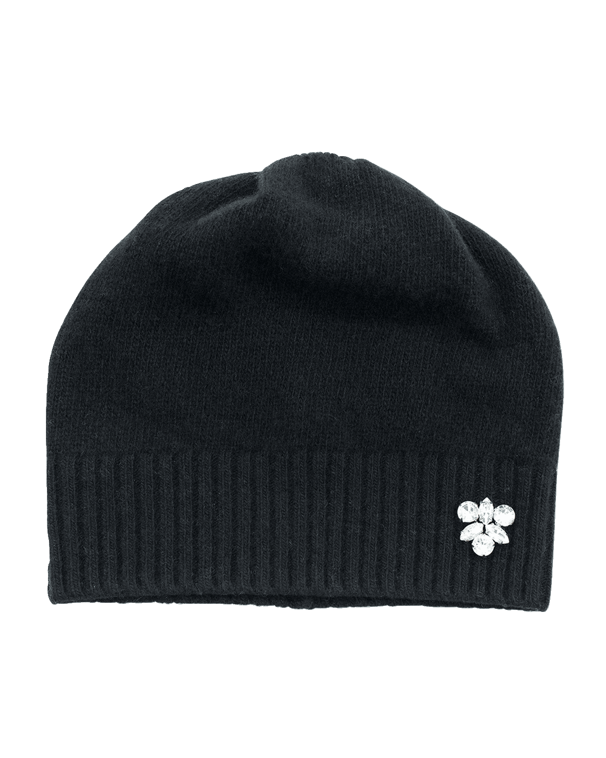 Adrienne Landau Metallic Beanie W/ Faux Fur Pom | Neiman Marcus