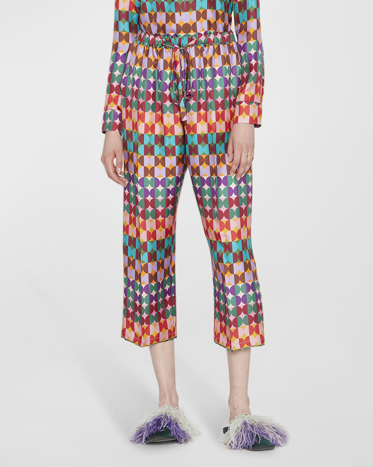 Silk Drawstring Pants | Neiman Marcus