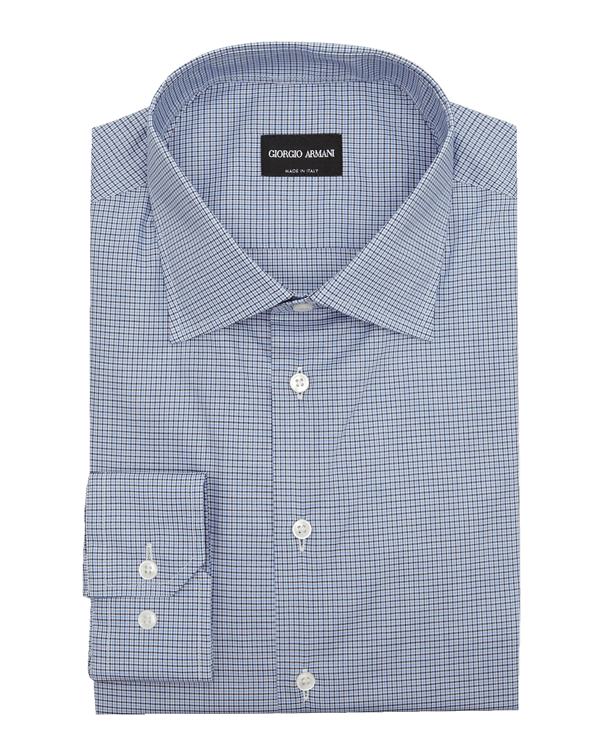 Charvet Men's Cotton Micro-Check Dress Shirt | Neiman Marcus