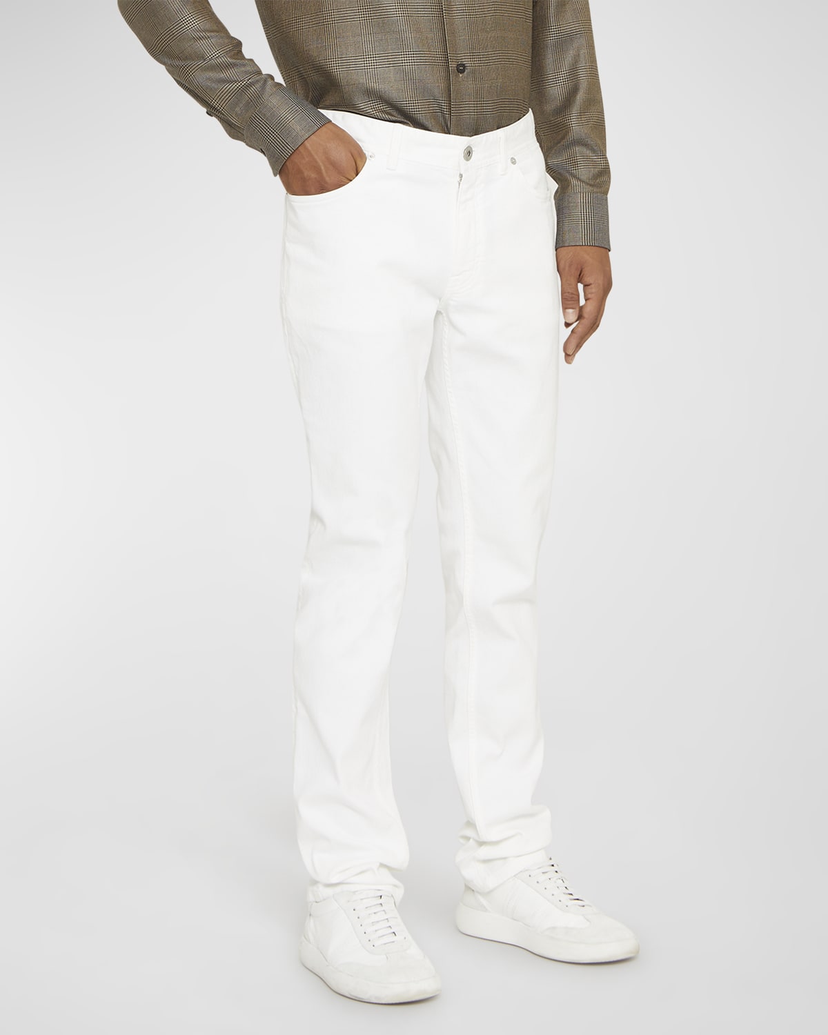 White Stretch Pants | Neiman Marcus