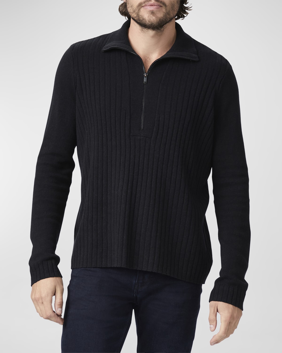 Robert Graham Men's Reisman Quarter-Zip Pullover Sweater | Neiman Marcus