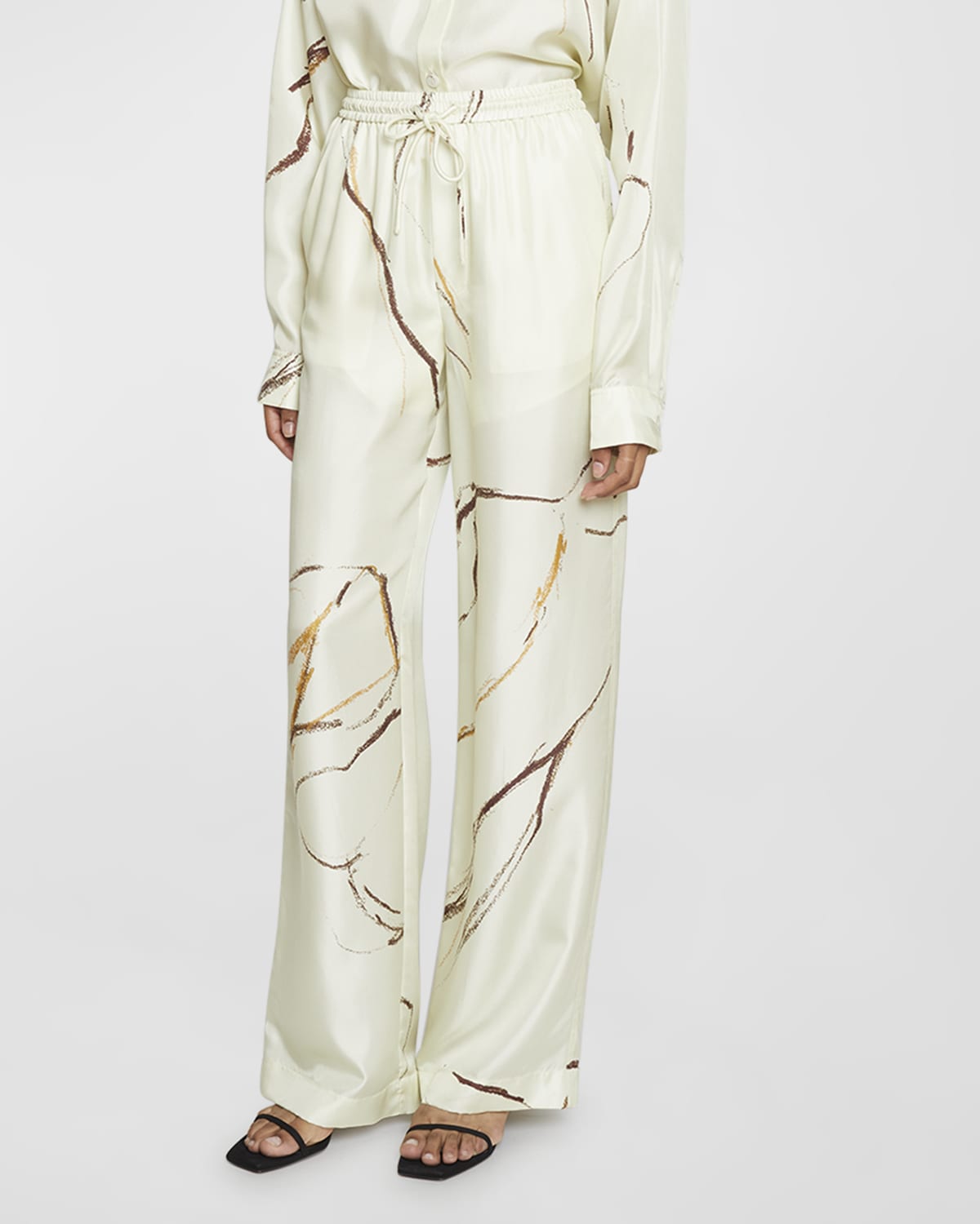 Silk Drawstring Pants | Neiman Marcus