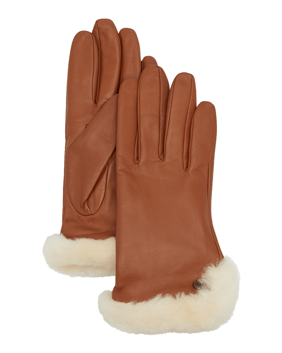 Agnelle Leather Gloves Shearling Cuff | Neiman Marcus