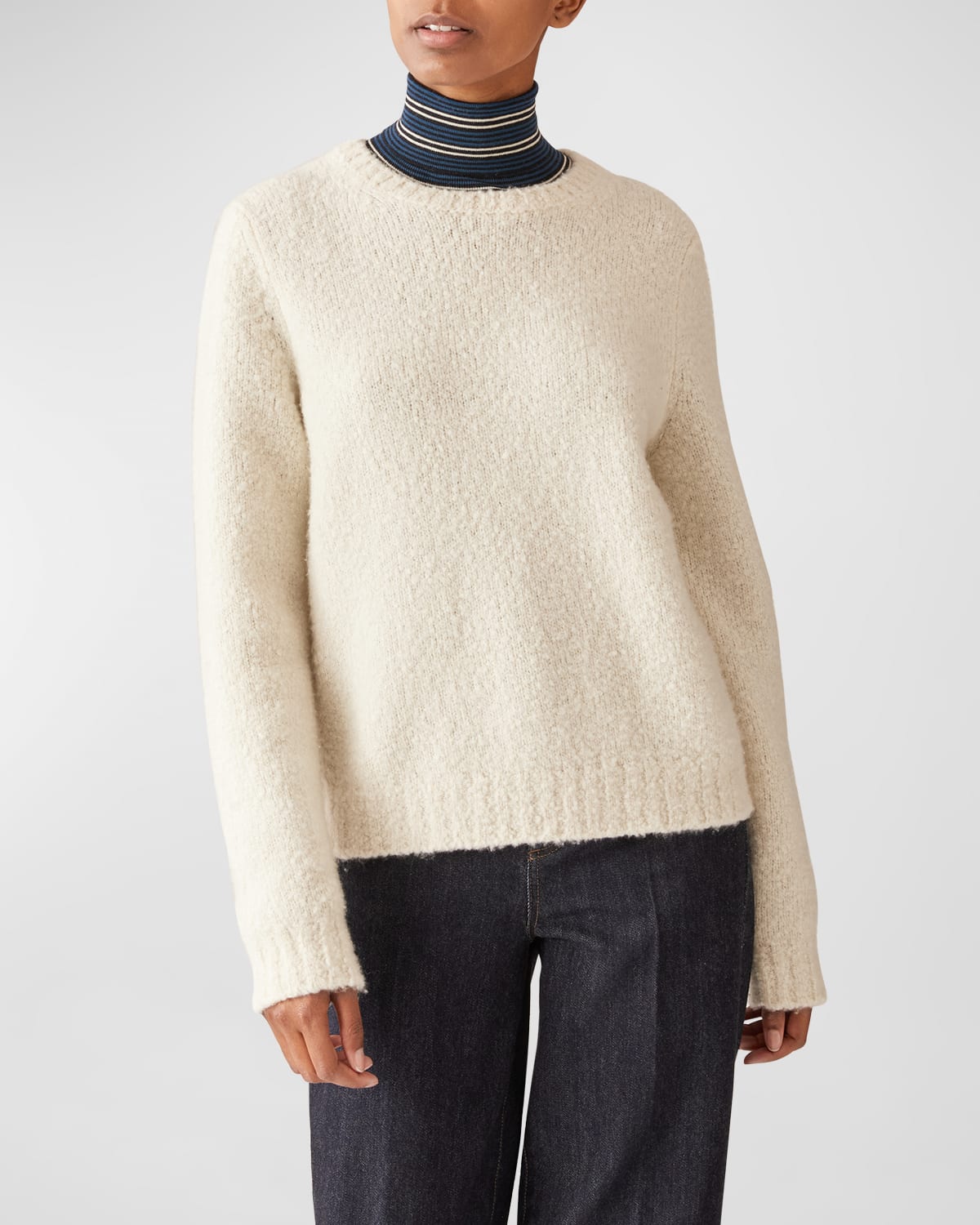 White Cashmere Sweater | Neiman Marcus