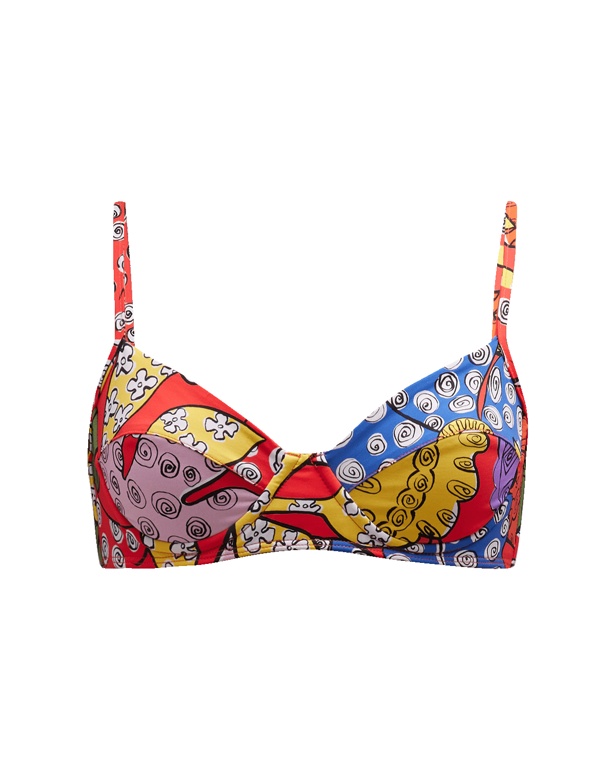 Tanya Taylor Laura Bandeau Bikini Top | Neiman Marcus