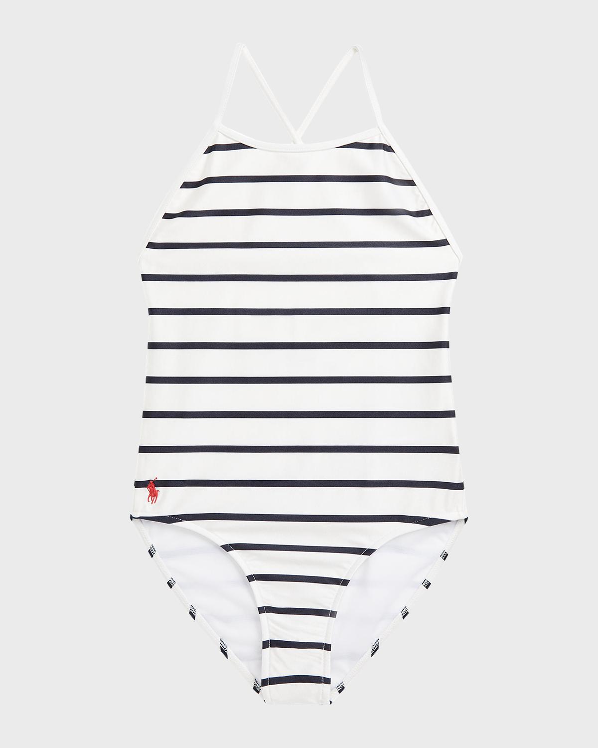 Girls Stripe Swimsuit | Neiman Marcus