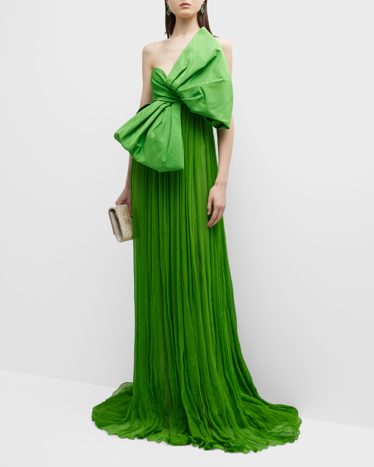 Silk Chiffon Gown | Neiman Marcus