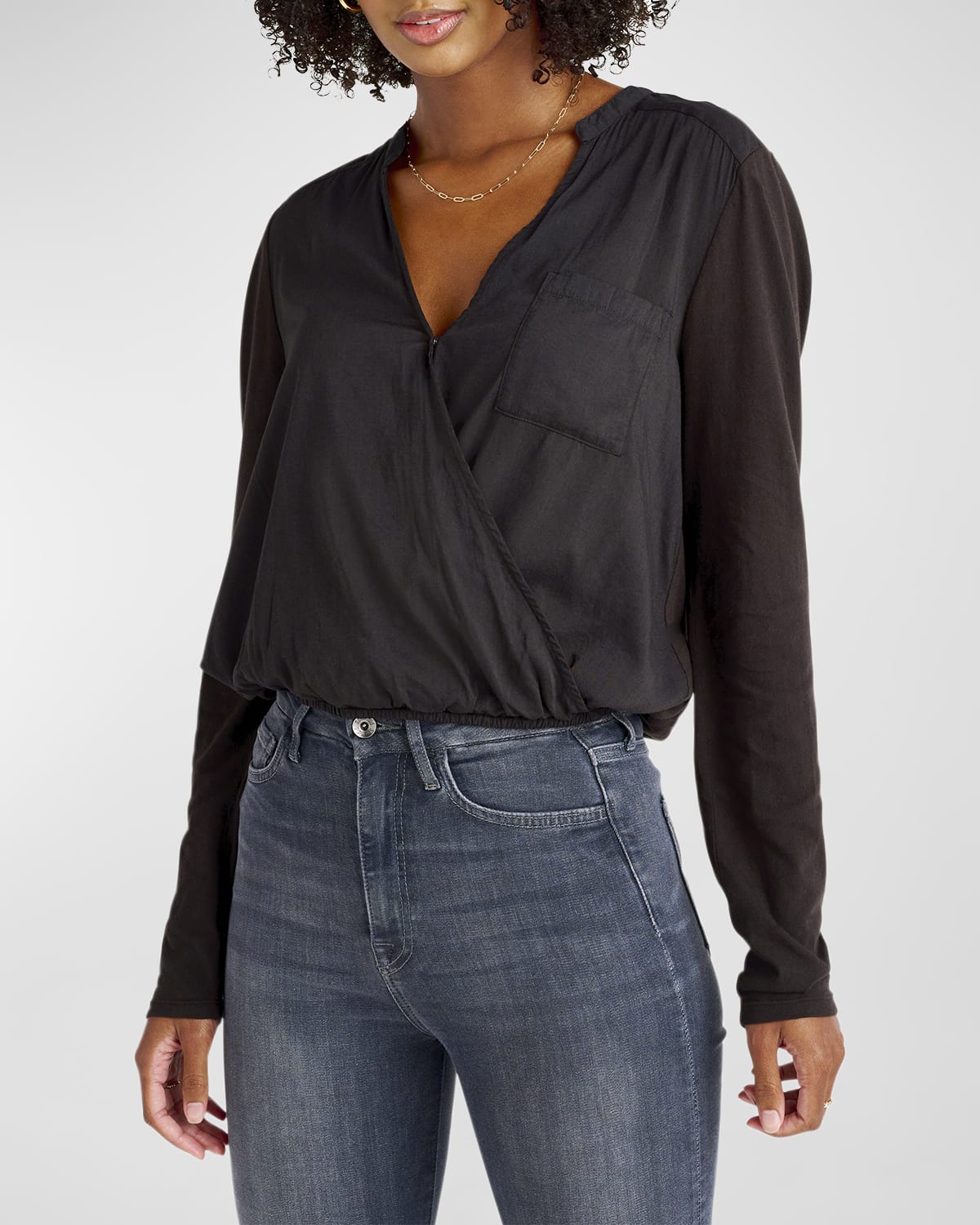 Surplice Neckline Top | Neiman Marcus