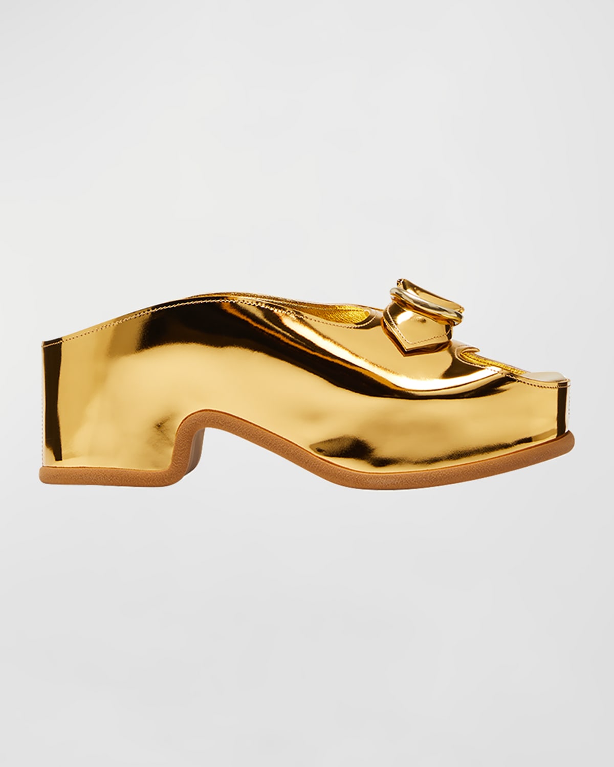 Gold Platform Sandal | Neiman Marcus