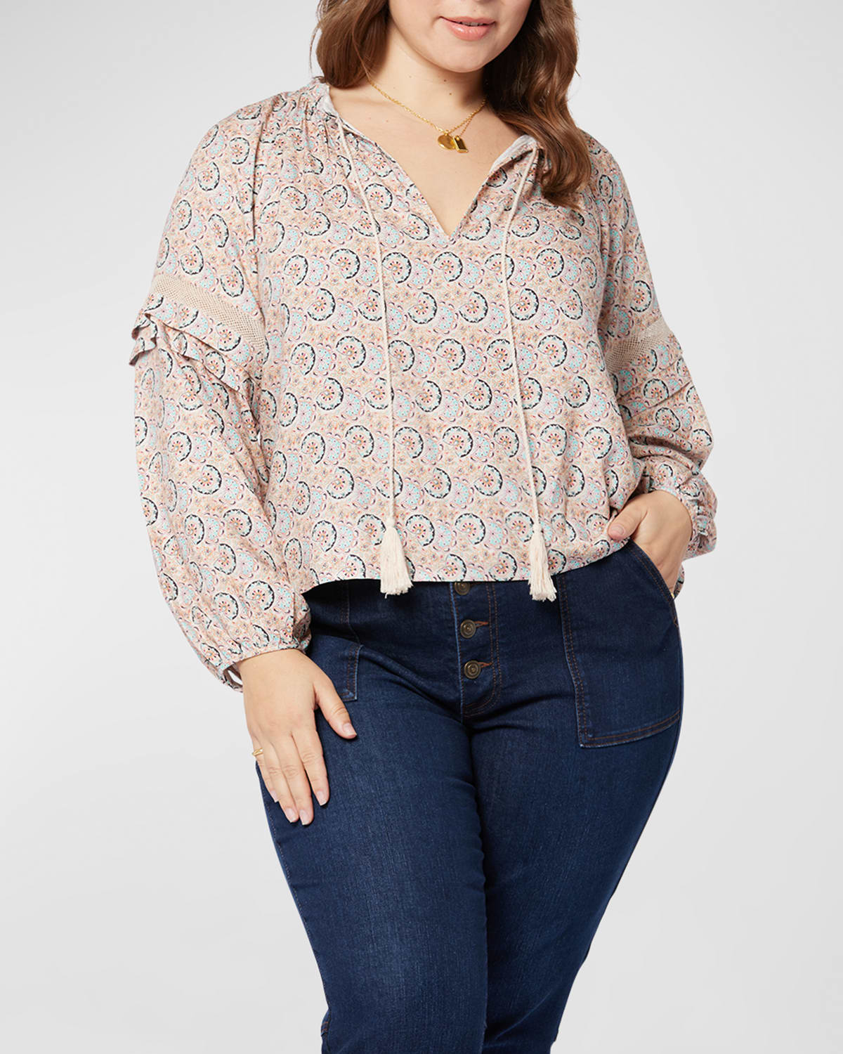 Fitted Lace Top | Neiman Marcus