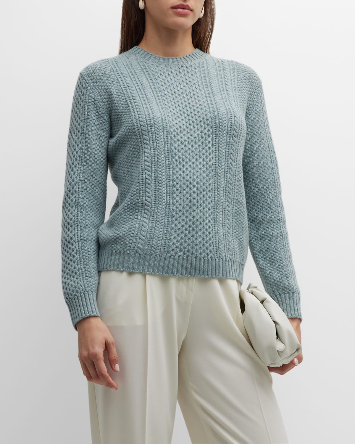 Rib Knit Cashmere Sweater | Neiman Marcus
