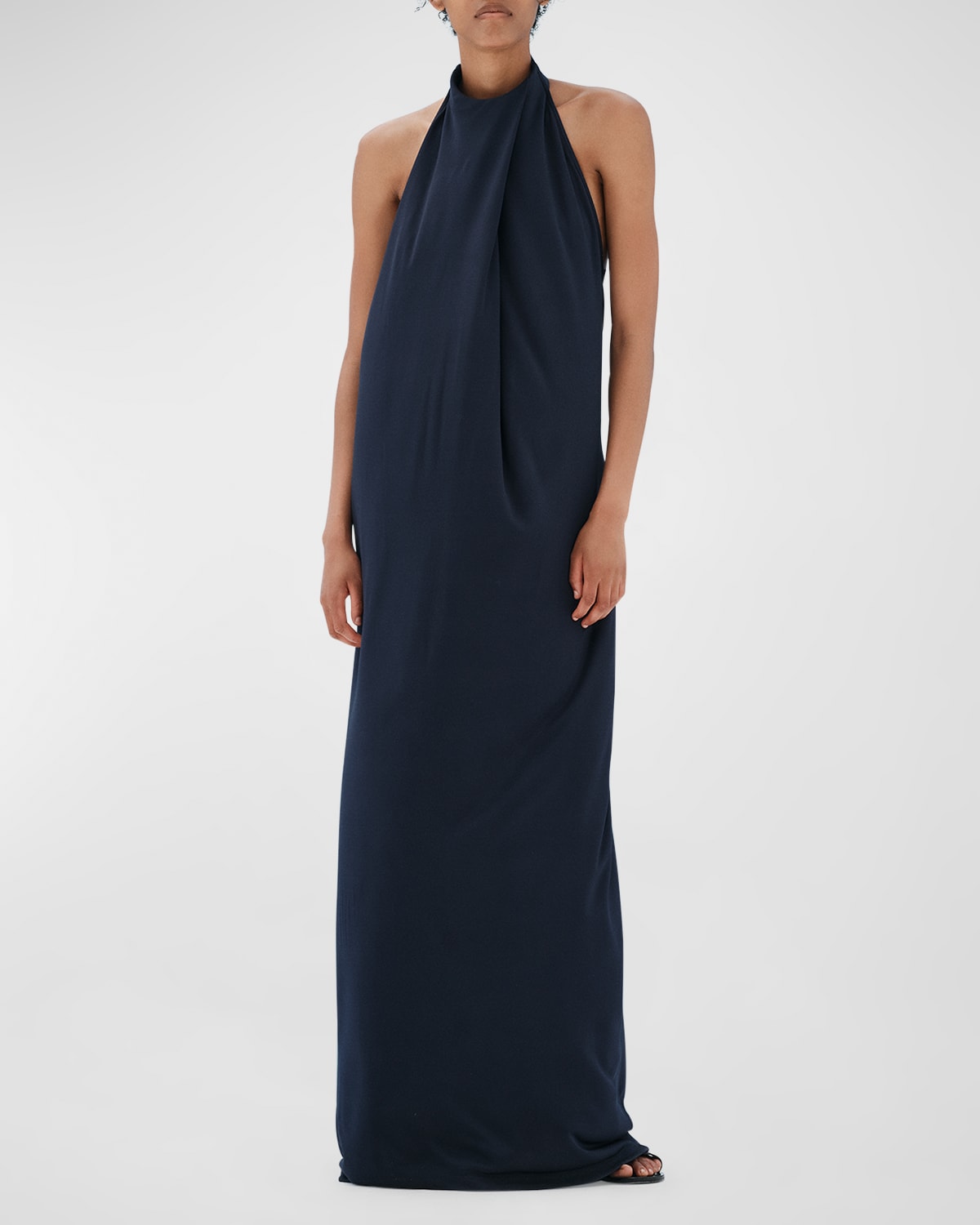 Blue Halter Dress | Neiman Marcus