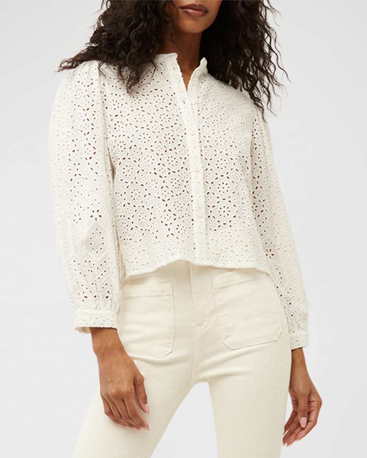 Womens Eyelet Top | Neiman Marcus