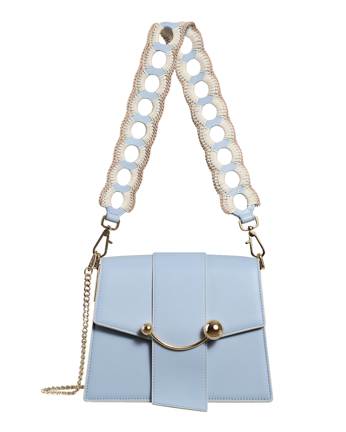 STRATHBERRY Crescent Mini Leather Crossbody Bag | Neiman Marcus