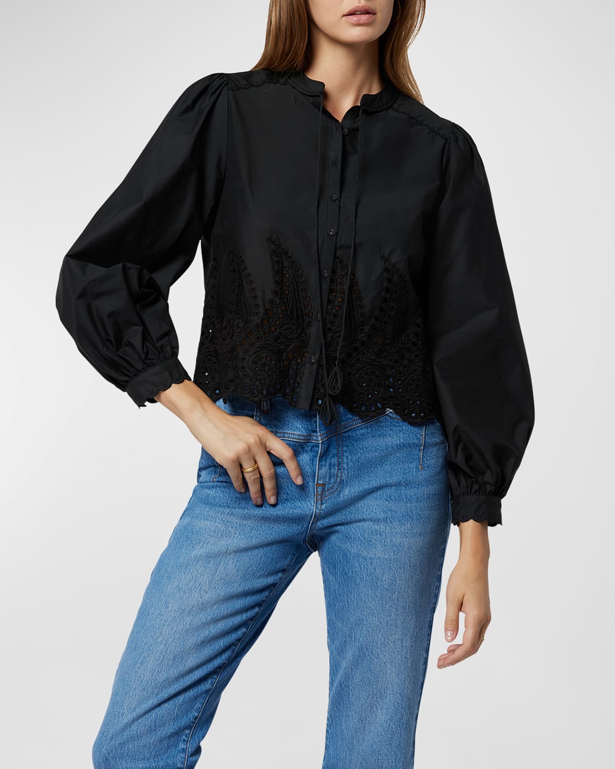 Womens Eyelet Top | Neiman Marcus